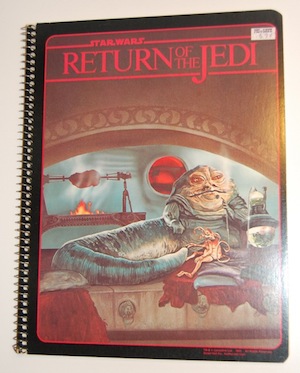 Vintage Jabba the Hutt Folder and Spiral Notebook by Stuart Hall ...