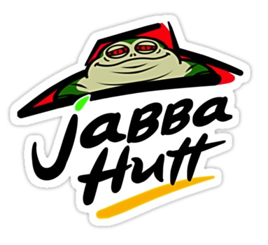 “Jabba Hutt” Sticker by Adam de la Mare | Mighty Jabba's Collection
