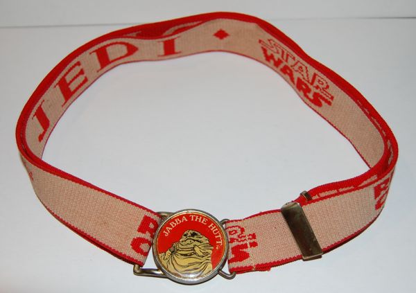 Vintage Return of the Jedi Elastic Belt With Jabba the Hutt Buckle ...