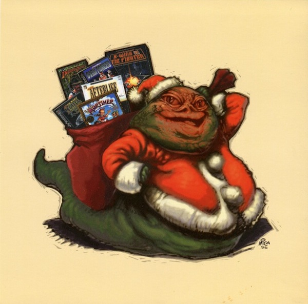 LucasArts “Jabba Claus” Christmas Card from 1996 | Mighty Jabba's ...