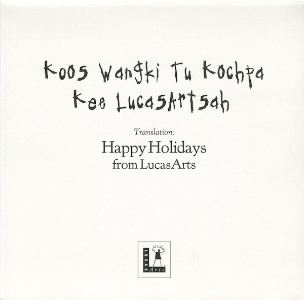 LucasArts “Jabba Claus” Christmas Card from 1996 | Mighty Jabba's ...