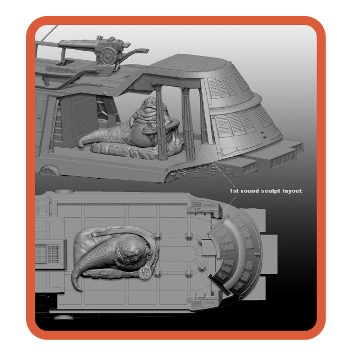 Hasbro Tries Crowdfunding a Jabba’s Sail Barge Vehicle with HasLab ...