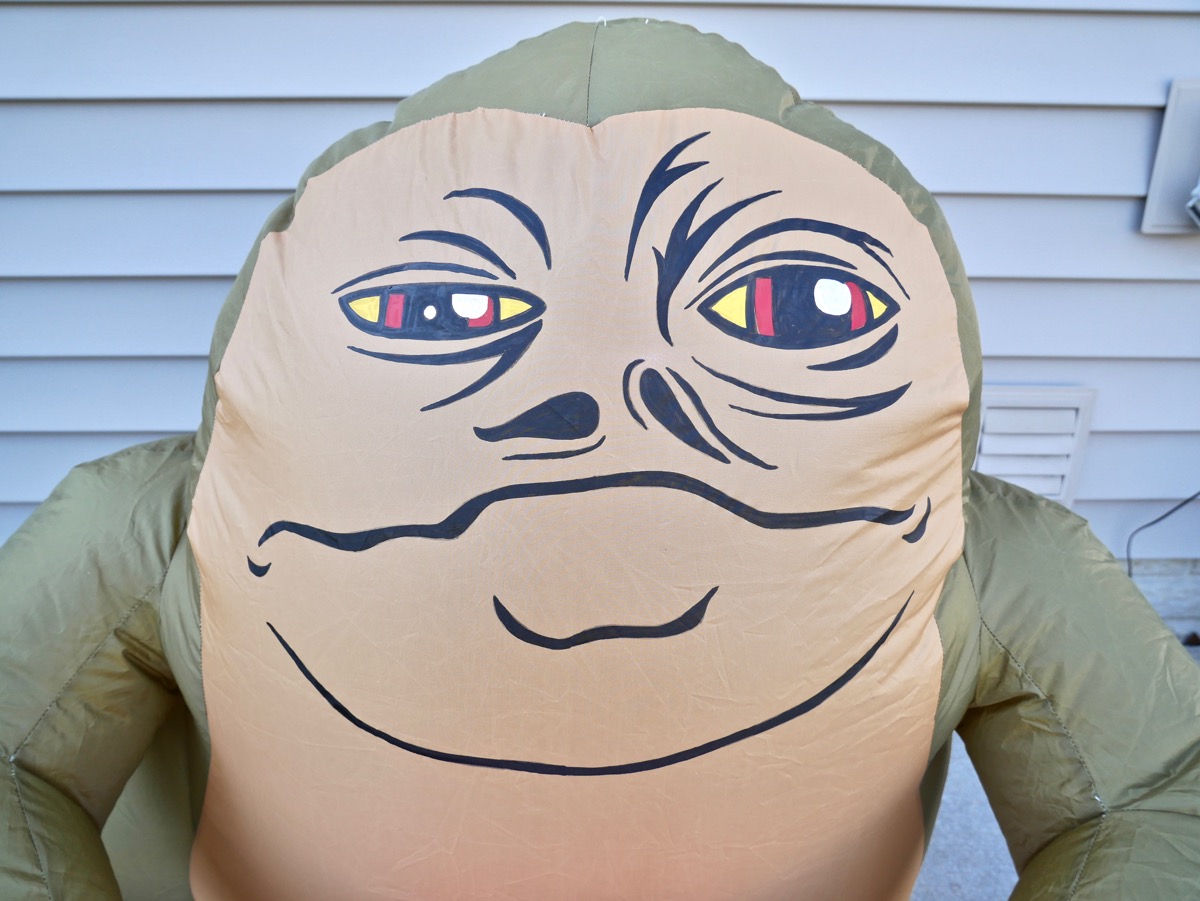 Unproduced Prototype Gemmy Airblown Inflatable Jabba the Hutt with ...